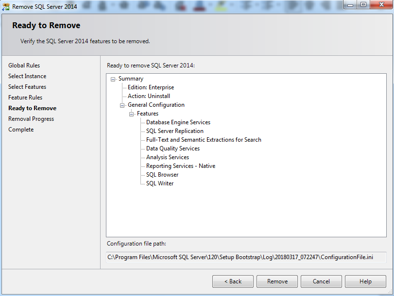 CARA UNINSTALL SQL SERVER 2014 HOW TO UNINSTALL SQL 2014 ~ langsungkoding