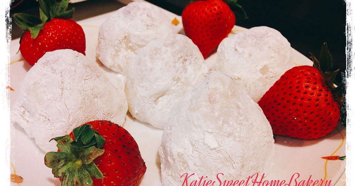 KinKi Sweet Home Bakery: 原粒鮮草莓糯米糍（懶人做法） Strawberry Mochi (Easy method)