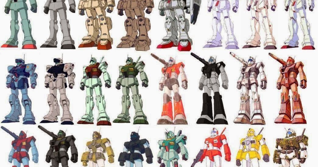 GUNDAM GUY: Mobile Suit Gundam - Universal Century Size Comparison ...
