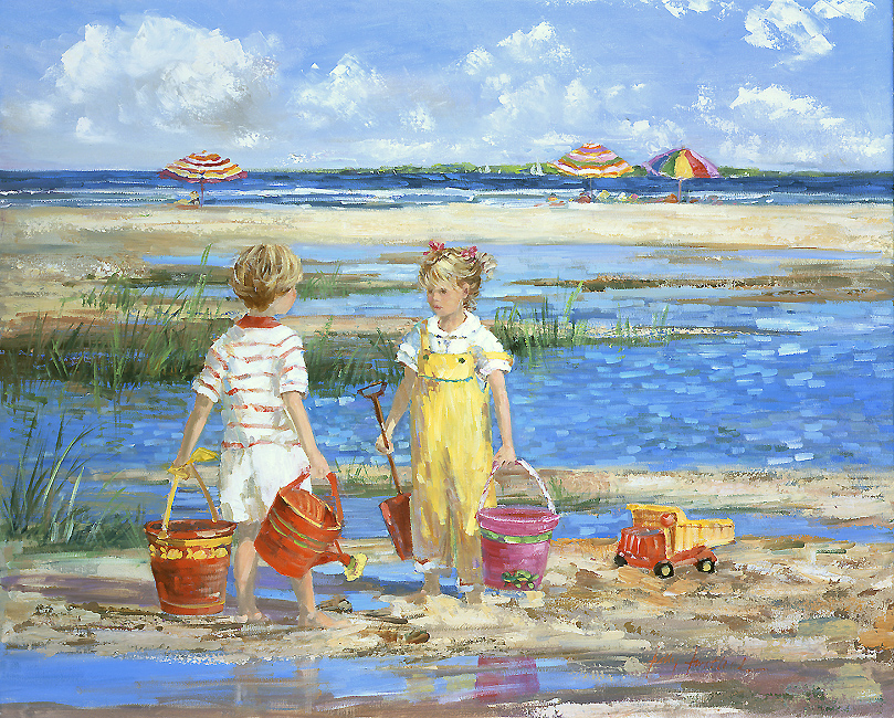 Sally Swatland, 1946 | Plein air Figurative painter | Tutt'Art ...
