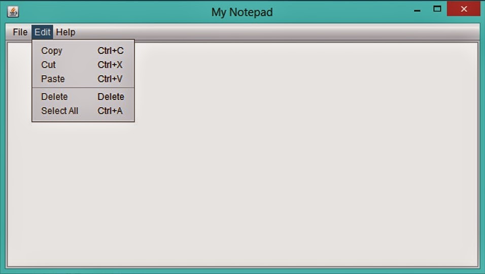 How To Create Simple Notepad Application Create Gui Java Foundation