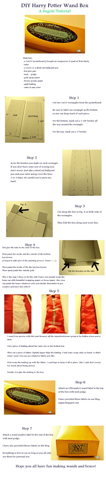 SugiAi: DIY Harry Potter Wand Boxes