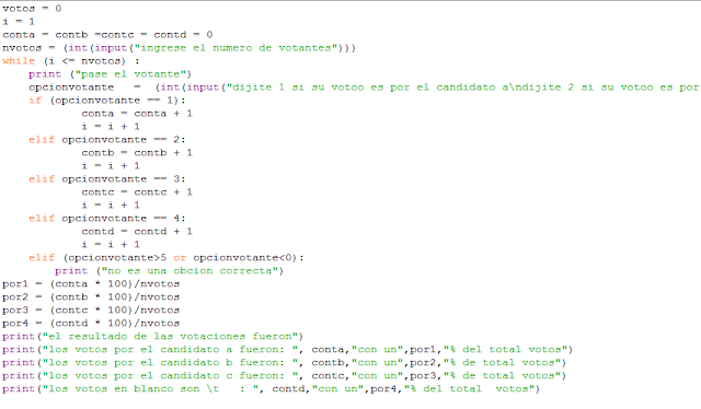 ALGORITMOS Y PROGRAMACION: EJERCICOS PYTHON