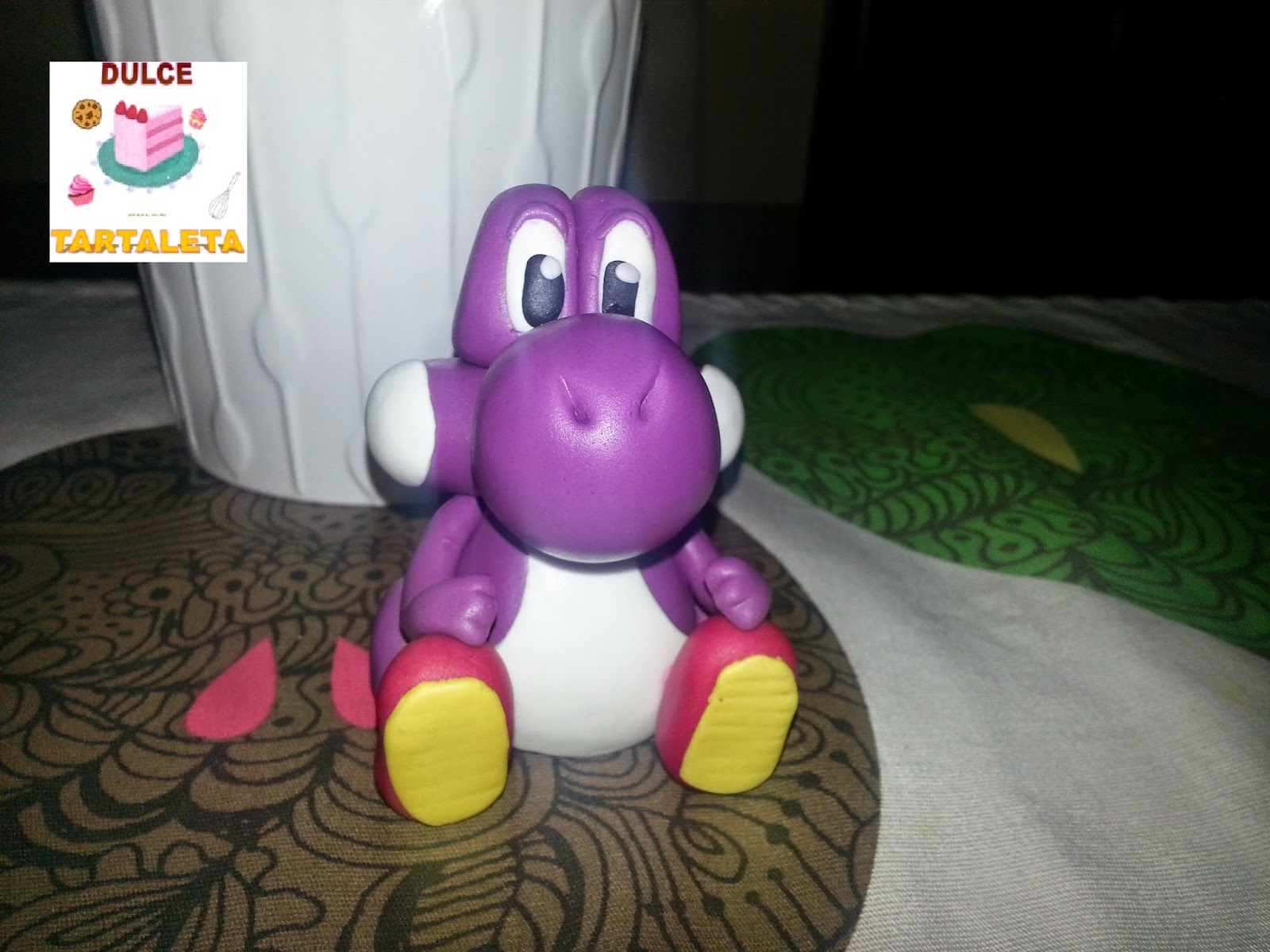 YOSHI SUPER MARIO PASTA DE GOMA !! PASO A PASO | Dulce Tartaleta