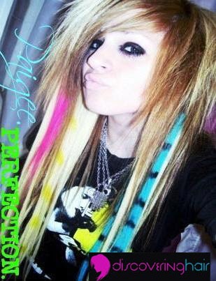 Hair Styles and Makeup: White Emo Hair