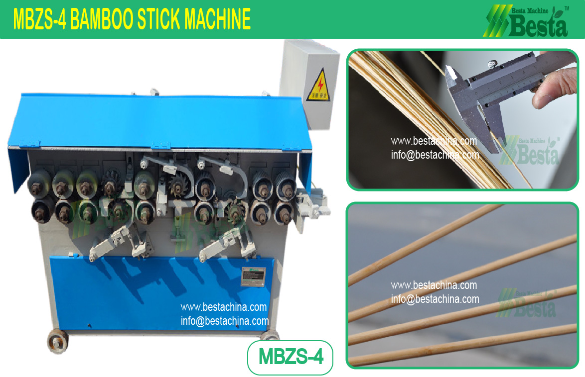 BAMBOO PROCESSING MACHINE: MBZS-4 Bamboo Stick Making Machine, Bamboo ...