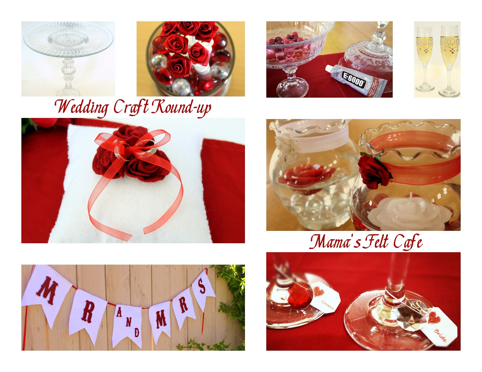 Mama's Felt Cafe: DIY Wedding Craft Round Up