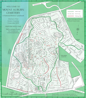 Absurdly Certain: Mount Auburn Cemetery Map and Key