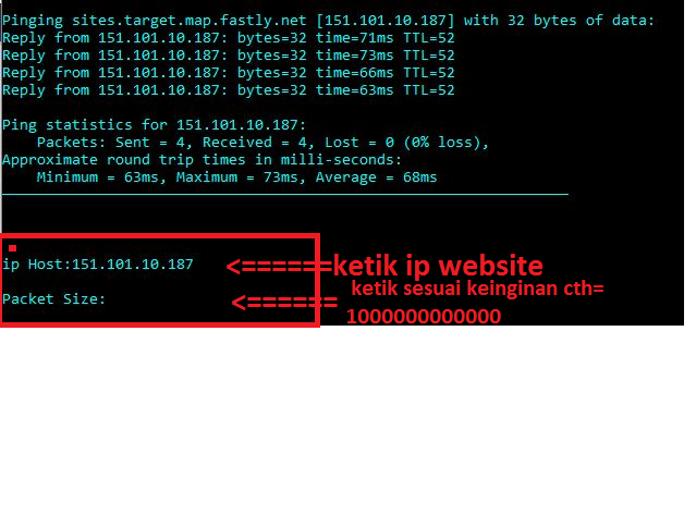 CARA DDOS ATTACK DENGAN CMD ~ Ghost Exploiter Team