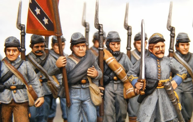 Miniature Soldiers: Confederate infantry