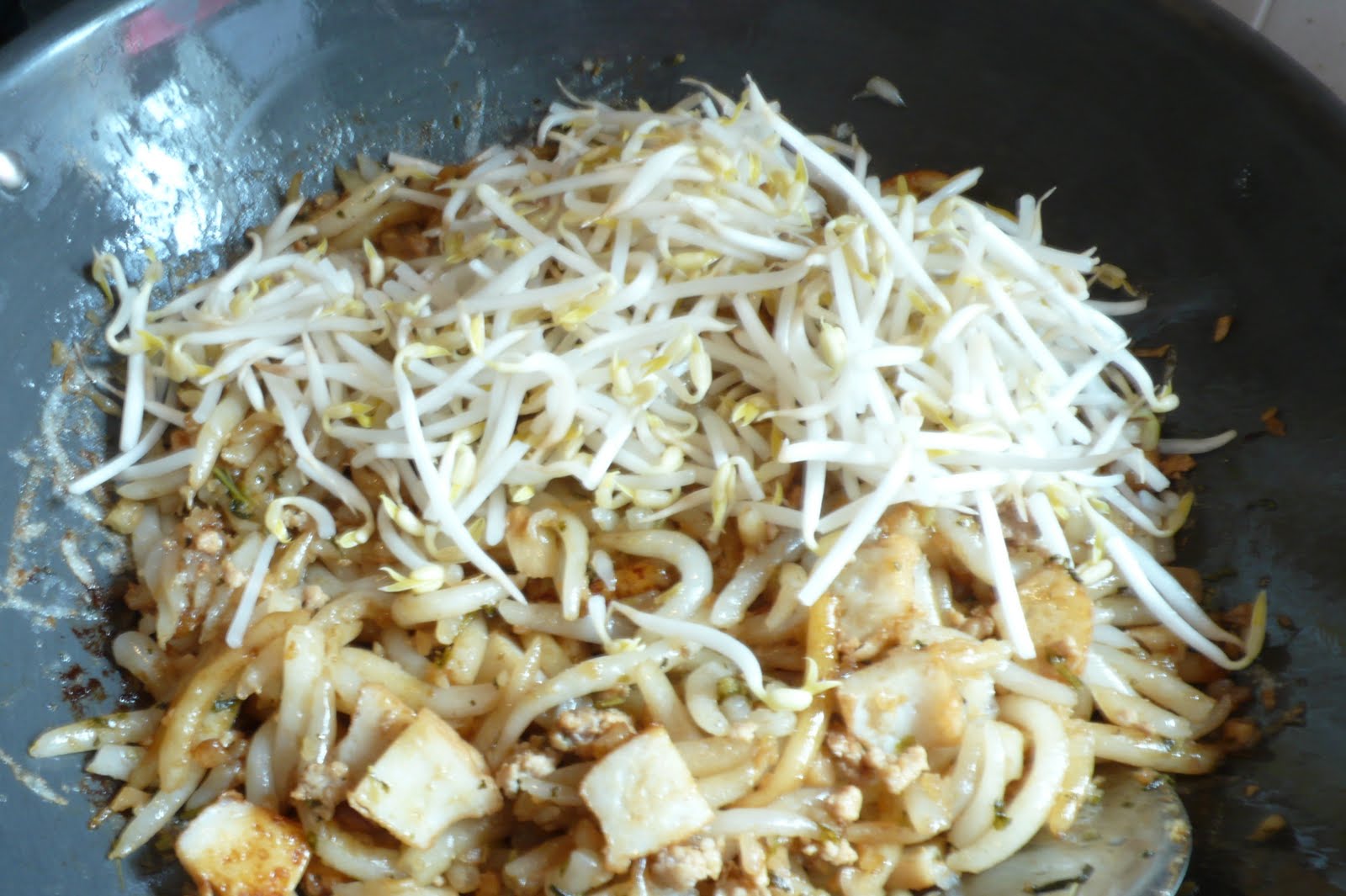 Fried Loh See Fun With Minced Meat