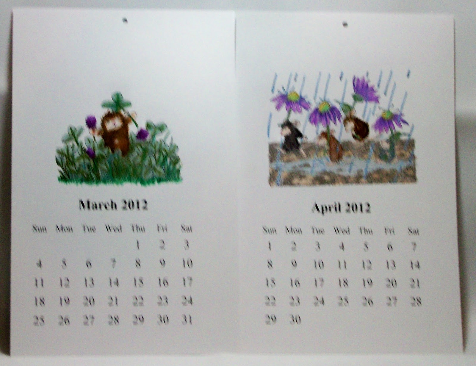 Kathy's Knook: House Mouse Calendar in Color