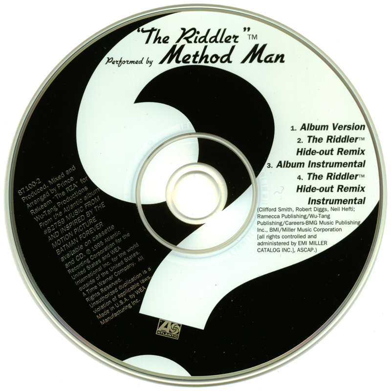 Promo, Import, Retail CD Singles & Albums: Method Man - The Riddler ...