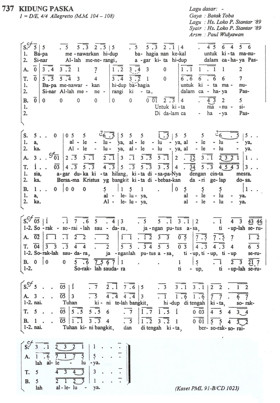 St Caecilia Choir Mkw: Kidung Paskah