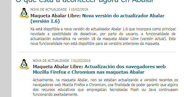 Maqueta Abalar Libre: Nova versión do actualizador Abalar (versión 1.6 ...