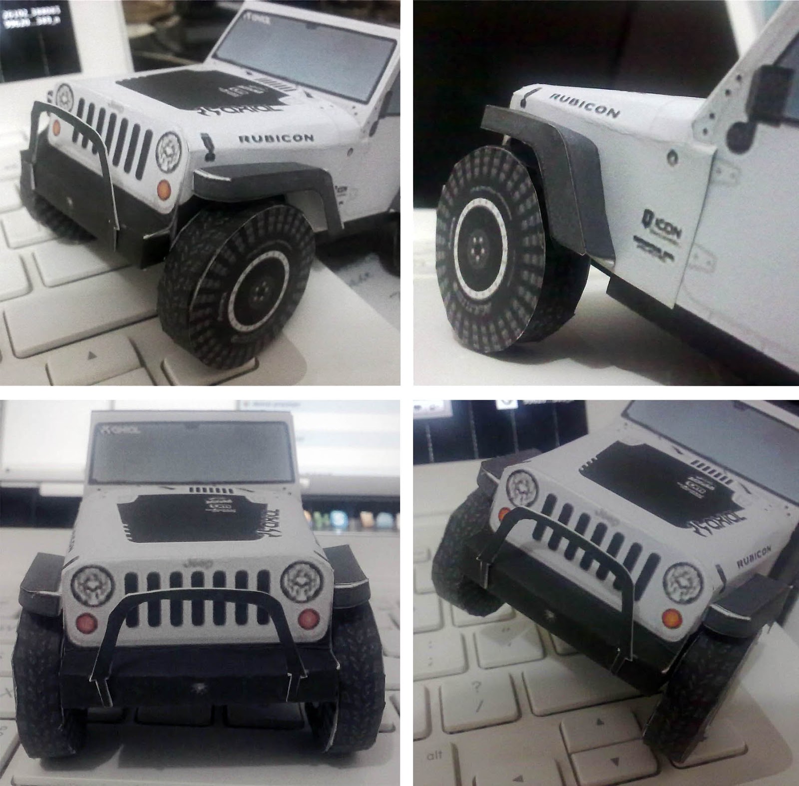 headache: 2012 wrangler rubicon jeep paper craft