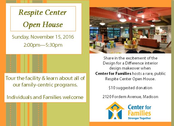 Center for Families: Respite Center Open House