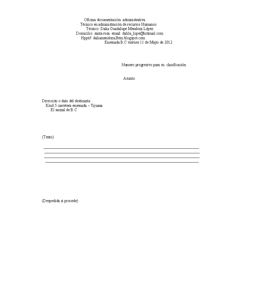 Dalia Mendoza administracion: estructura de la circular(en blanco)
