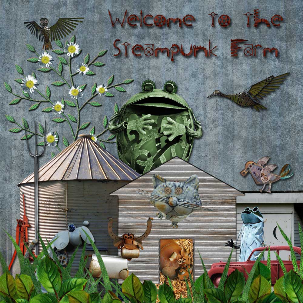 Cooper's Corner: steampunk farm by ditz bitz