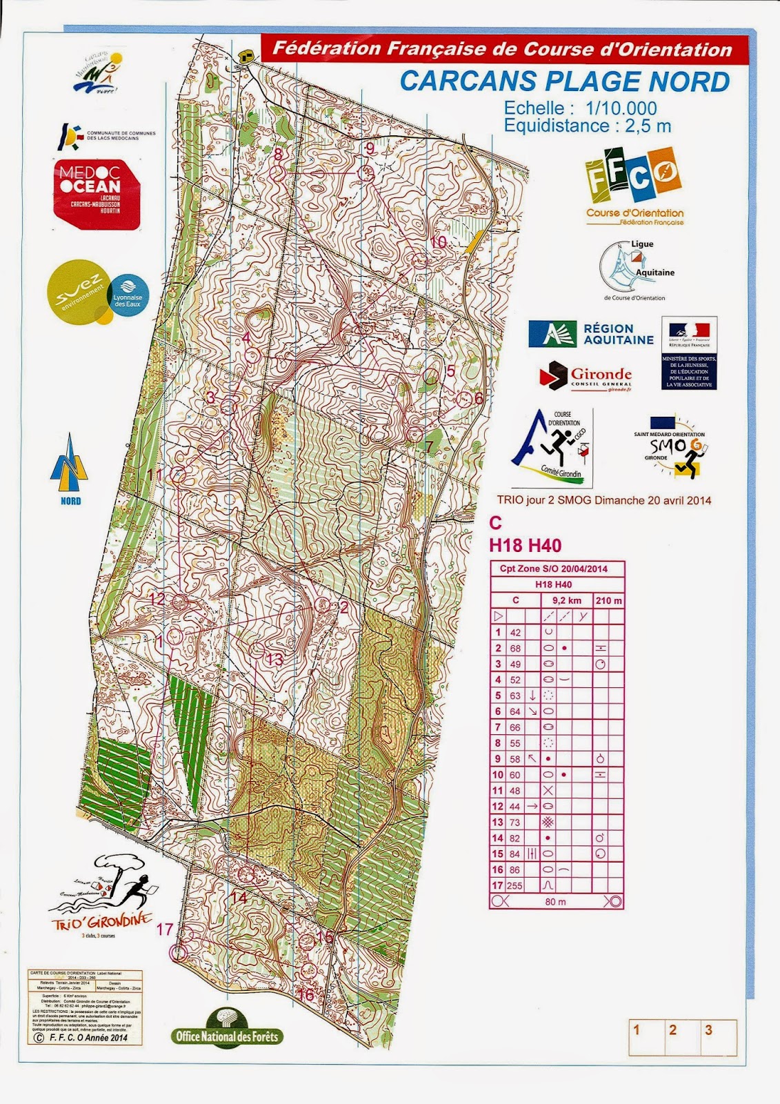 If you like orientering: Tri'O girondine: course à Lacanau et Carcans