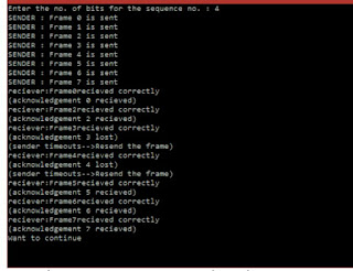 Simulate and implement selective repeat sliding window protocol.