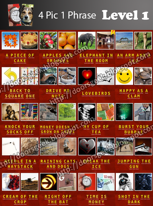 2 Pics 1 Phrase - Level 1 ~ Doors Geek