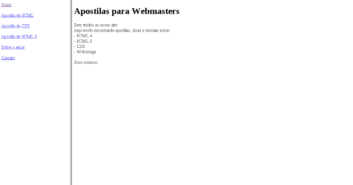 Como criar um site com frames em HTML | HTML Progressivo
