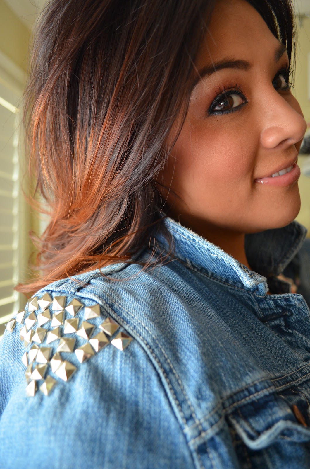 Therapy. Everyone needs some.: DIY Studded Denim Jacket