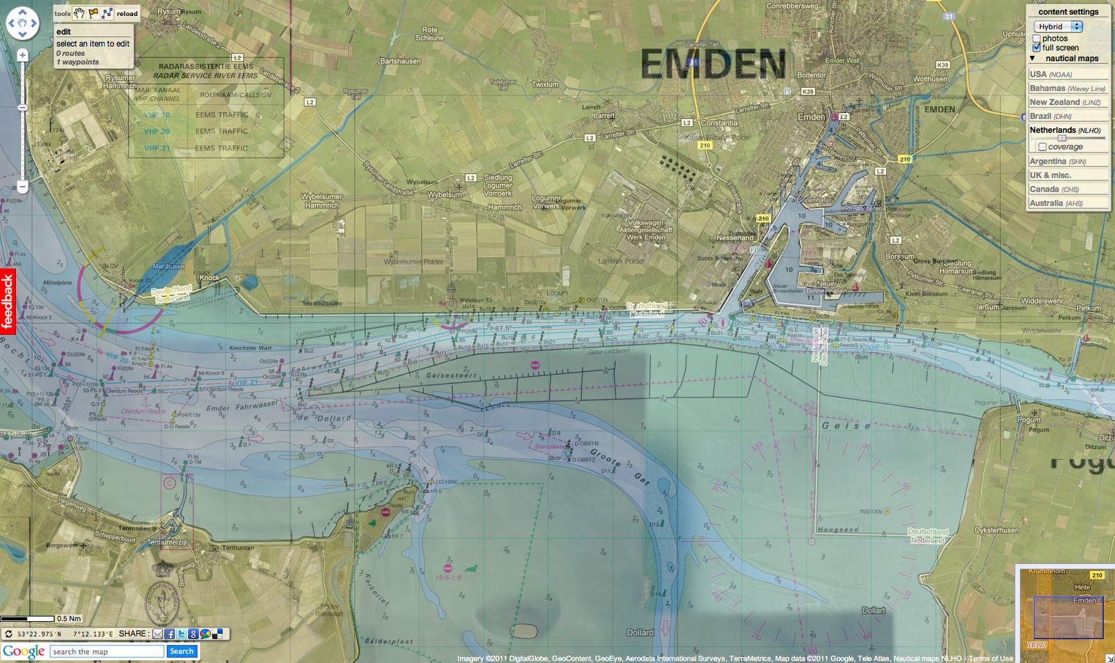 GeoGarage blog: Google error puts German harbor in Dutch waters