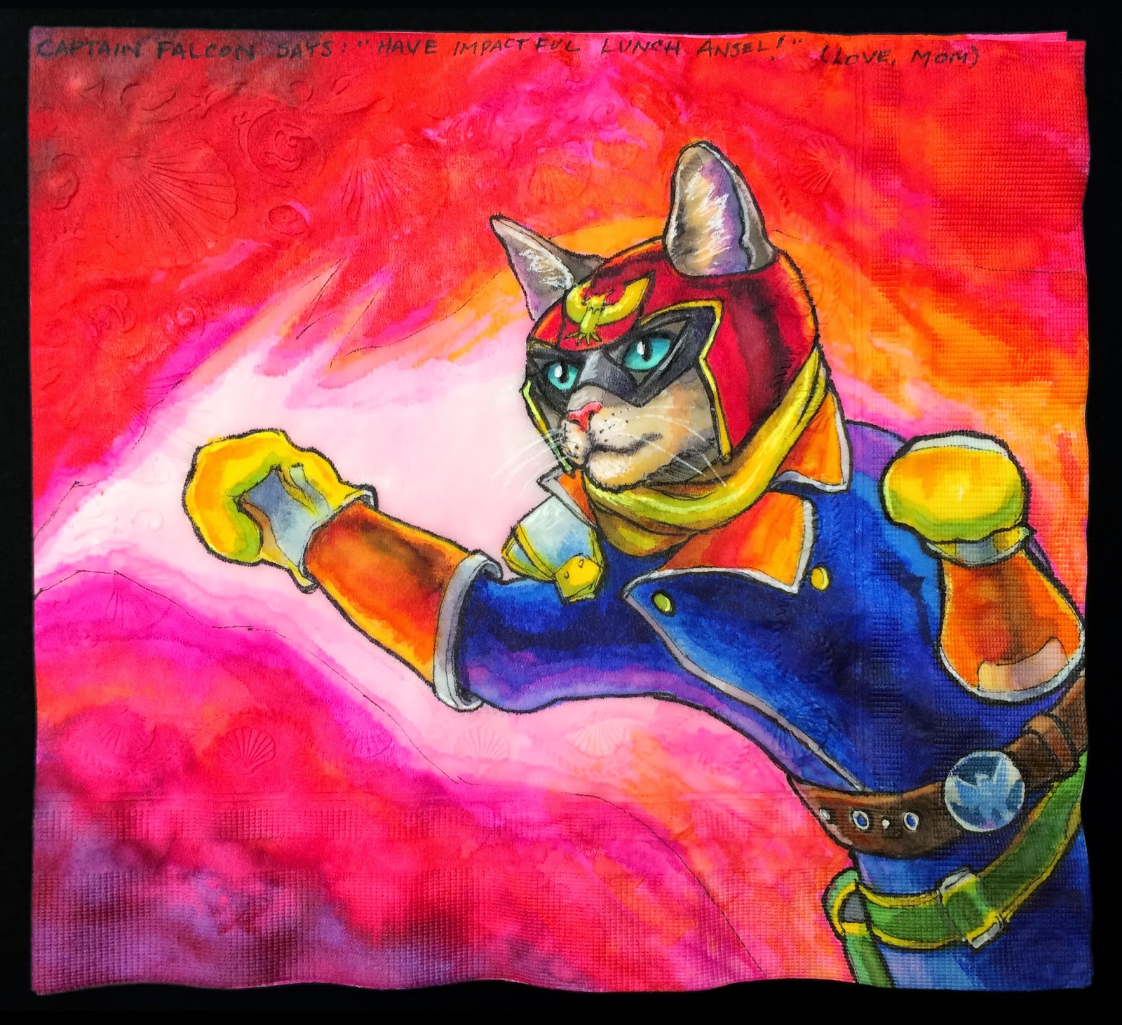 Daily Napkins: Captain Falcon Cat