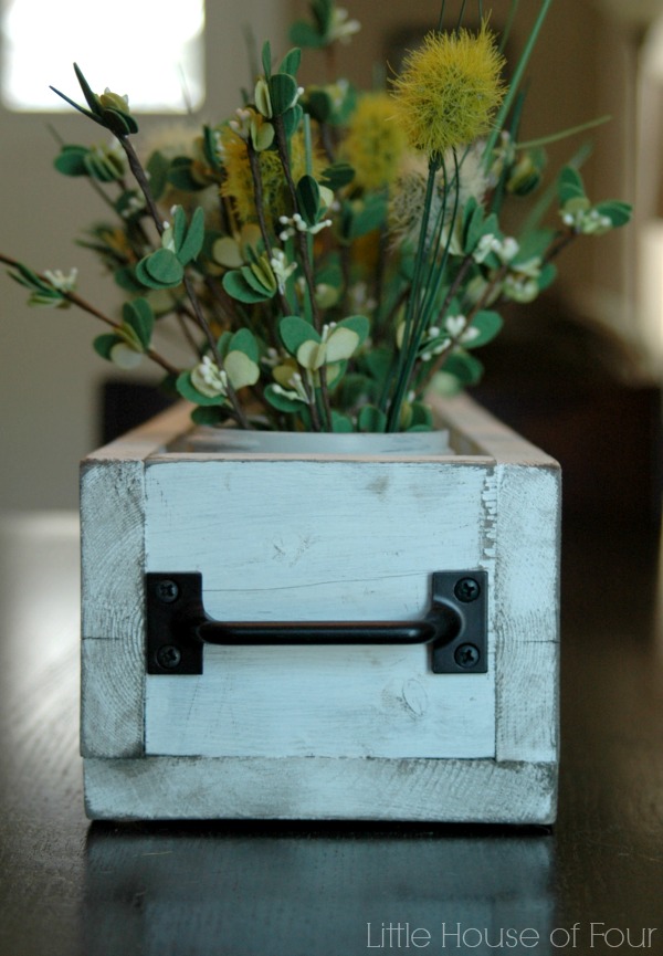 Rustic Dining Table Planter Box | Little House of Four - Creating a ...