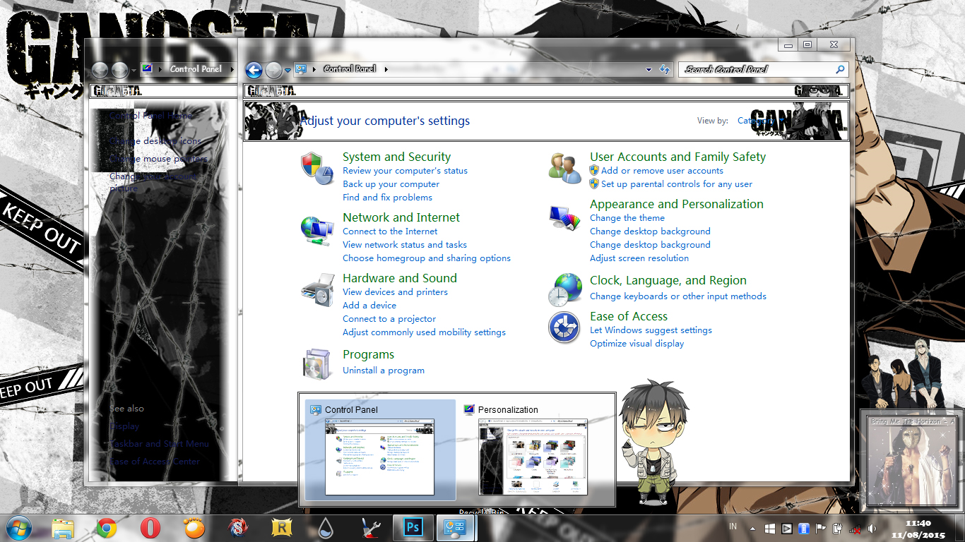 Theme Win 7 GANGSTA. By B.Suckers