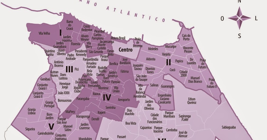 Professor Moisés de Oliveira: Lista dos Bairros de Fortaleza por População