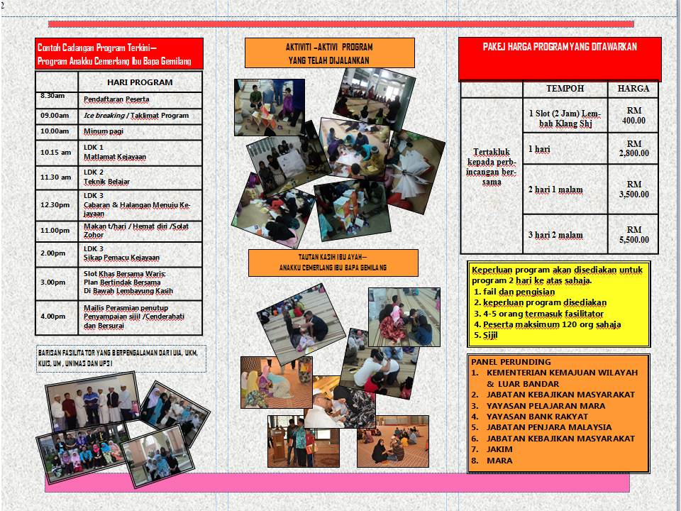 BRILLIANCE MQ SDN BHD : PAKEJ HARGA RUNDINGAN BMQ TRAINING & CONSULTANCY