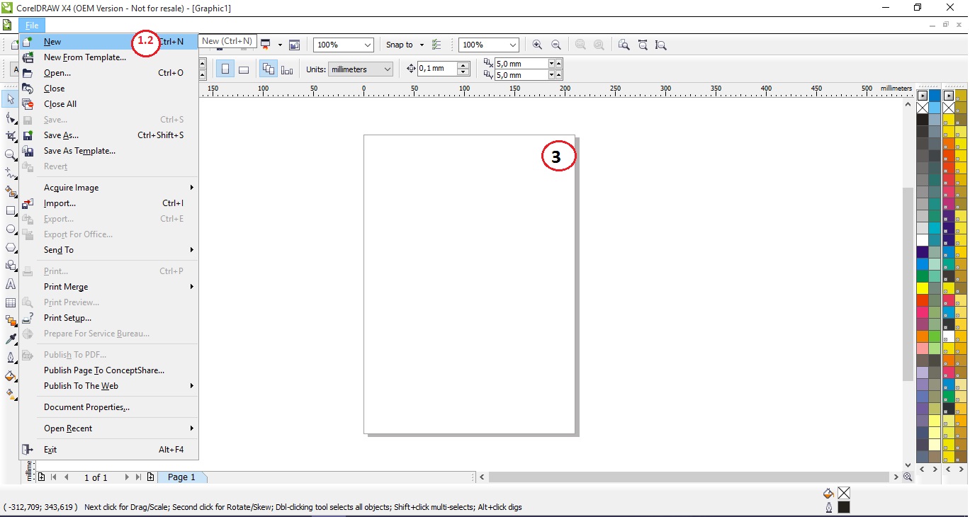 Membuat Dan Menyimpan Dokumen Di Corel Draw Ameoba Graphics