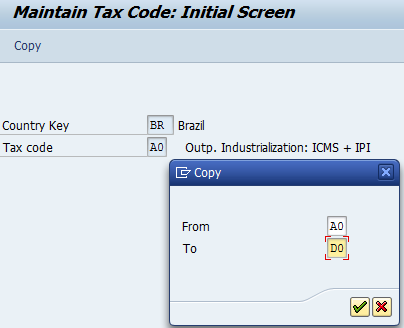 Funcional Sales and Distribution: 67 - Criação de Tax Codes