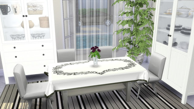 Corporation "SimsStroy": The Sims 4. Tablecloth "Dining".