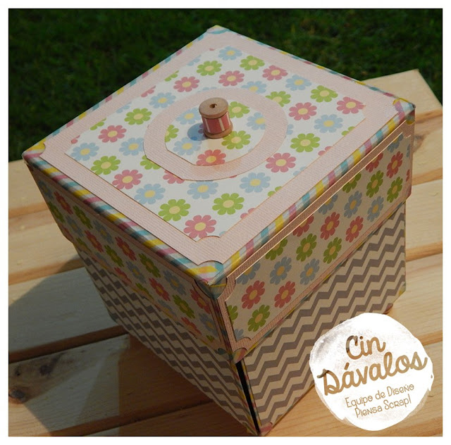 Piensa Scrap: RETO MAYO! Explosion Box Mini Álbum!!