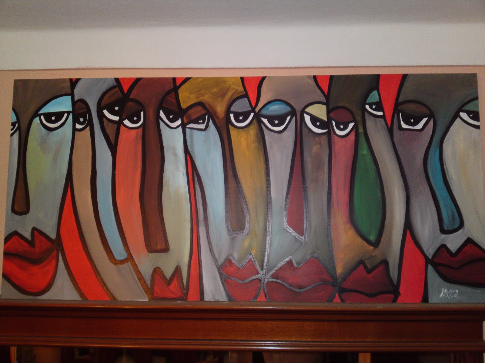 Cuadros caras abstractas - Imagui