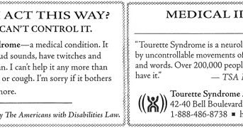 A Little Bit Different: Tourette's Syndrome: TS Medical ID Cards