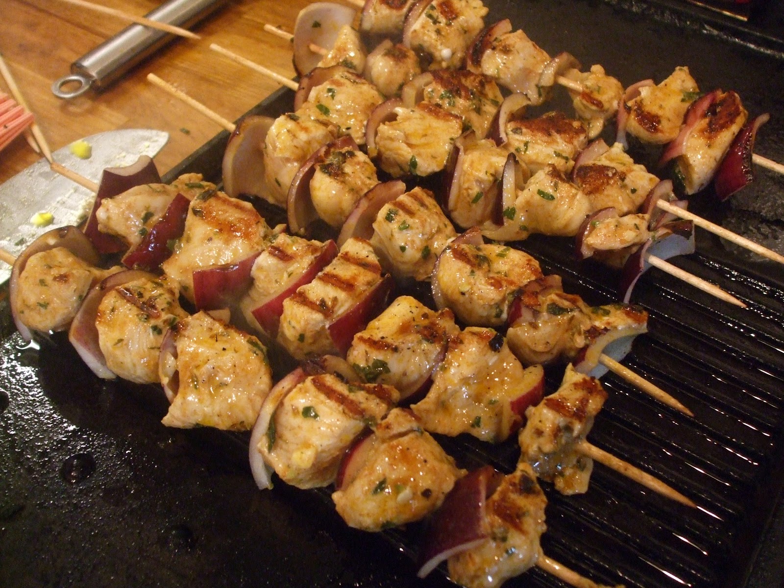 Lola and Finn's mum: Al Fresco food: Spanish kebabs with patatas bravas