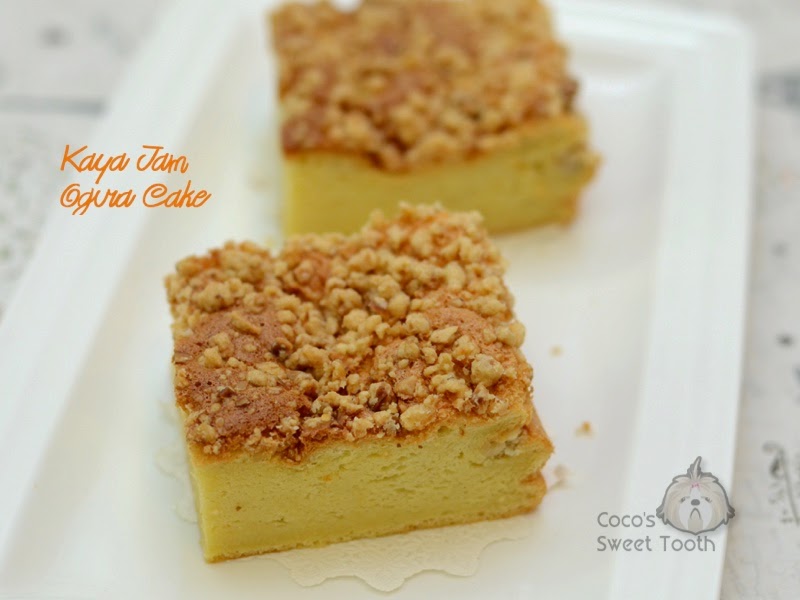 Coco's Sweet Tooth ......The Furry Bakers: Kaya Jam Ogura Cake ...... a ...