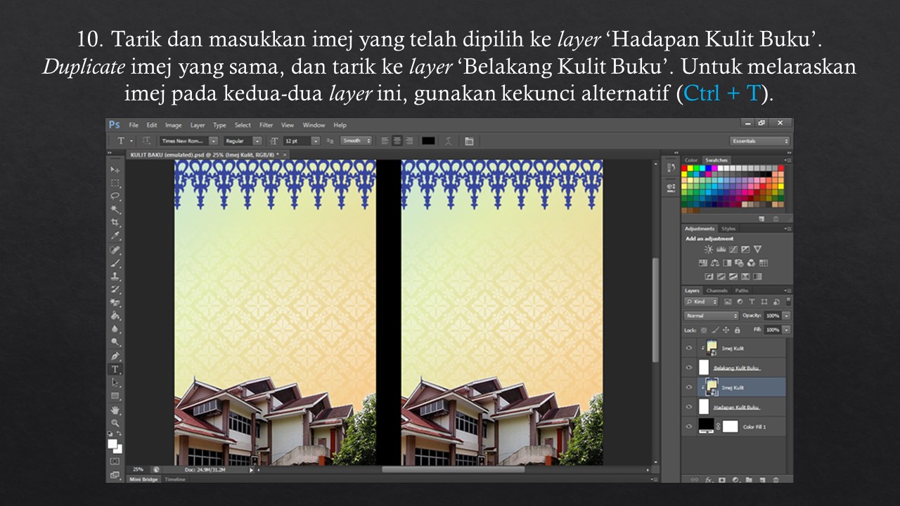 LANGKAH MUDAH MENGHASILKAN KULIT BUKU | TUTORIAL BUAT 'COVER BOOK ...