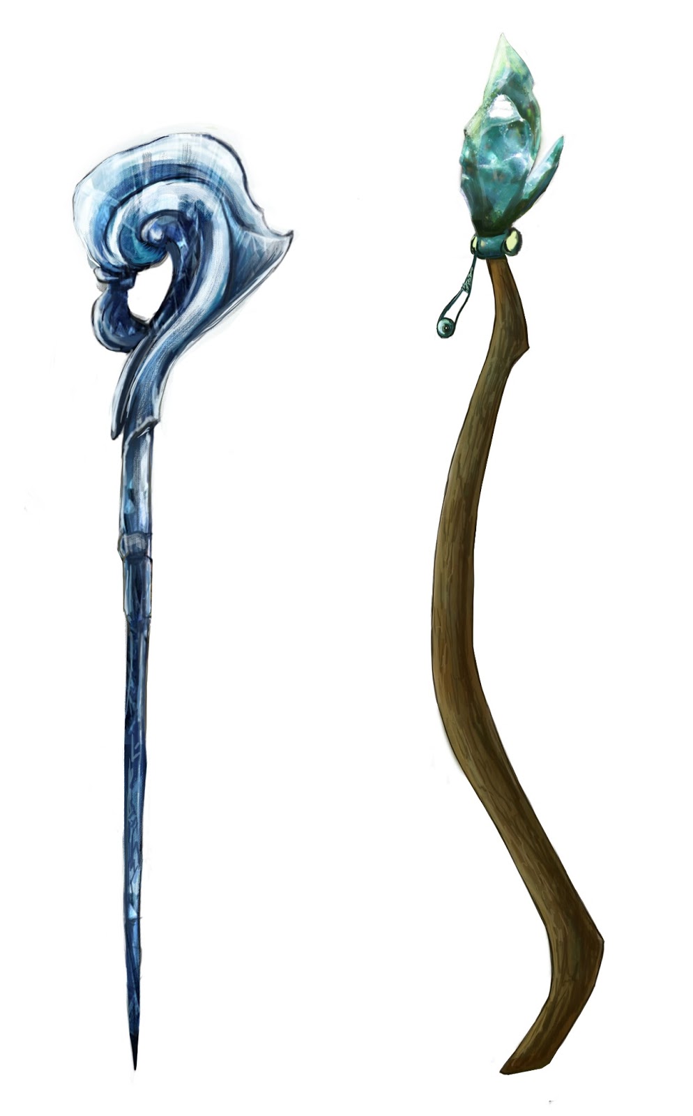 Yuri's MoonTree: Forest fairies weapon: magic wand and spear, magic ...