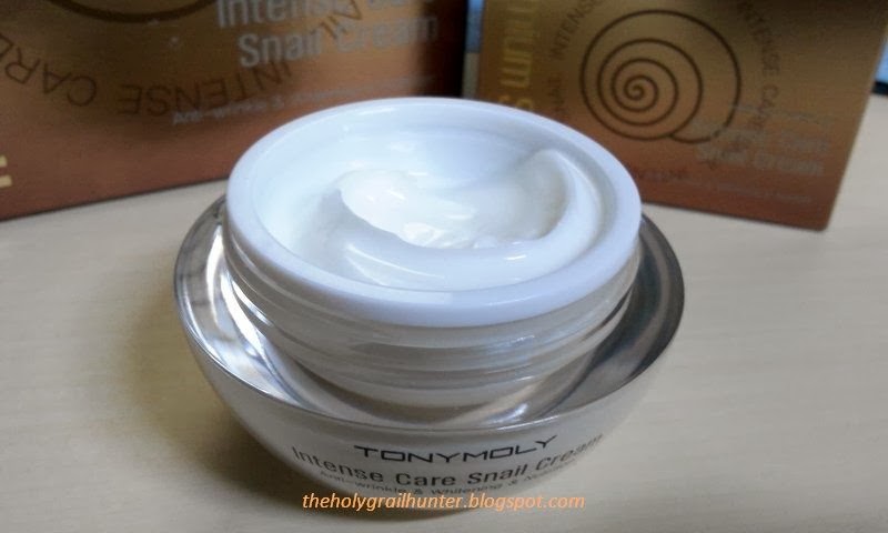 The Holy Grail Hunter: Tony Moly Intense Care Snail Cream Review