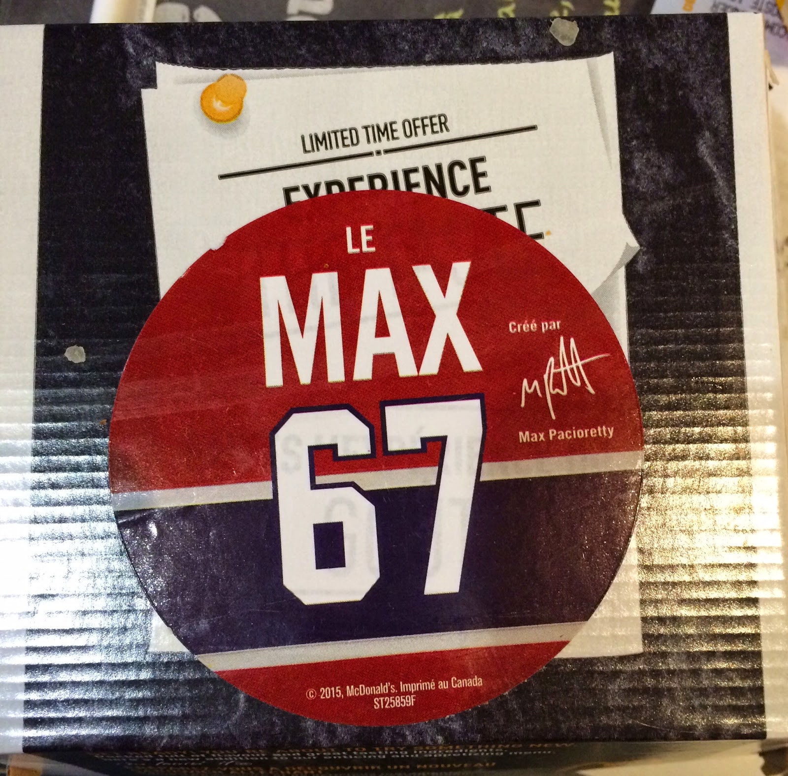 Le Max 67 Burger From McDonald's / マクドナルのザ マックス67 バーガー ~ I'm Made of ...
