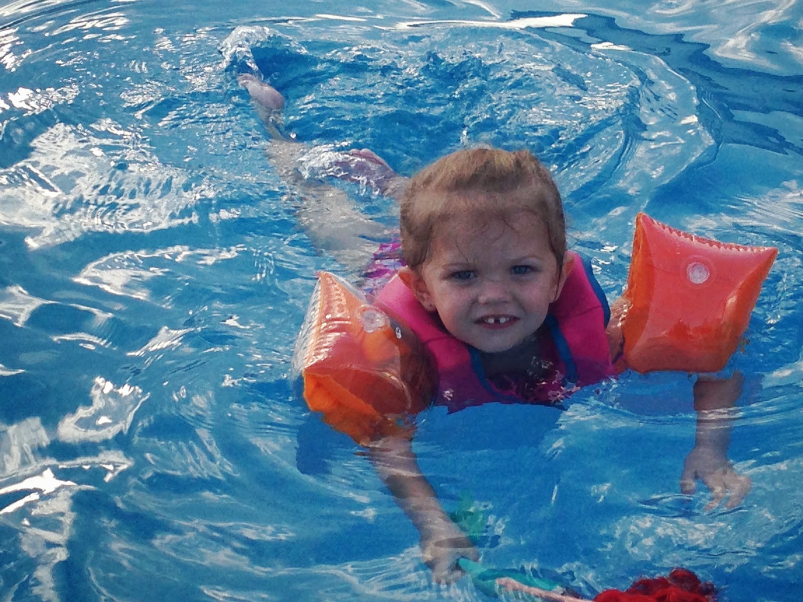Houghtaling Girls: Swimming with Mya