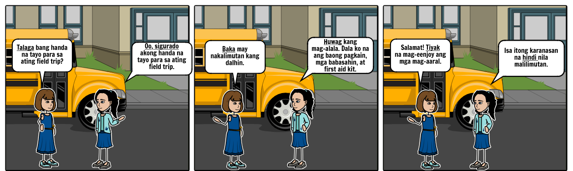 Pang-abay na Panang-ayon, Pananggi, at Pang-agam