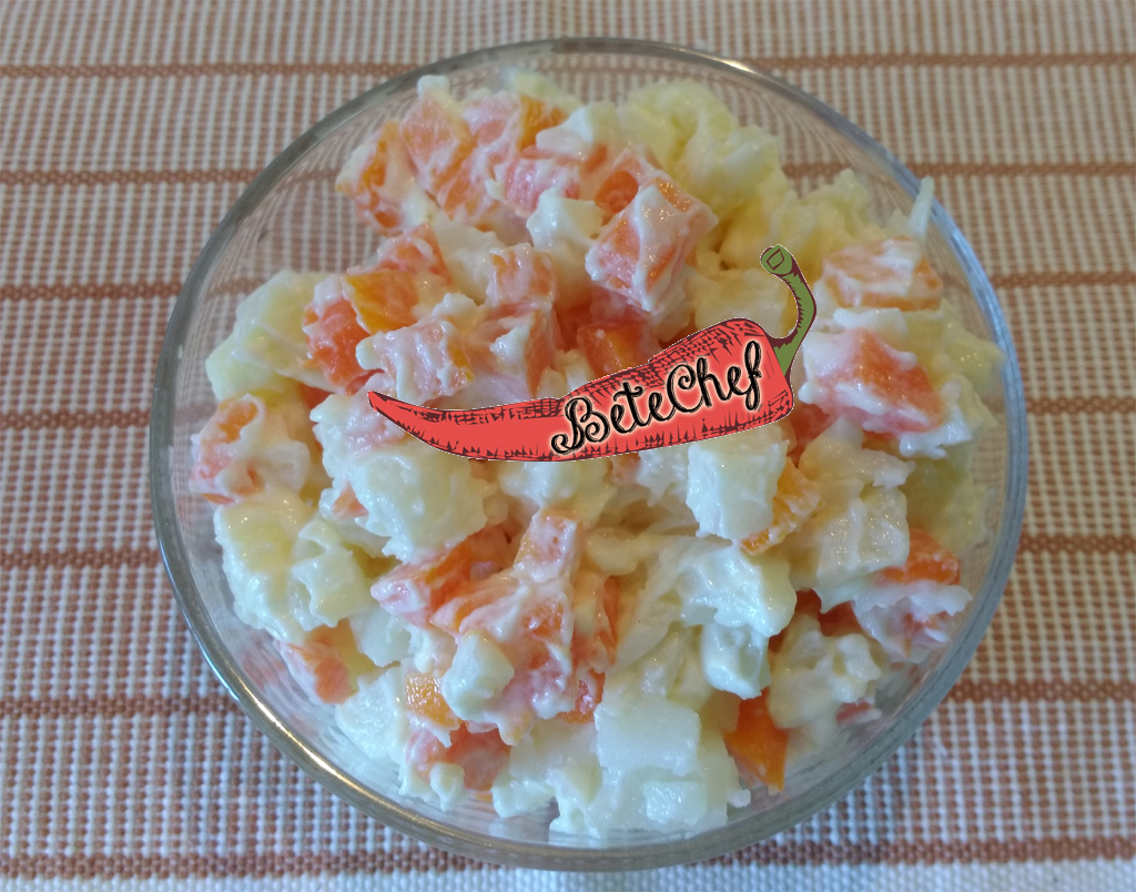 Receitas de Todos os Dias: Maionese de Batata, Cenoura e Maçãs Por Betechef