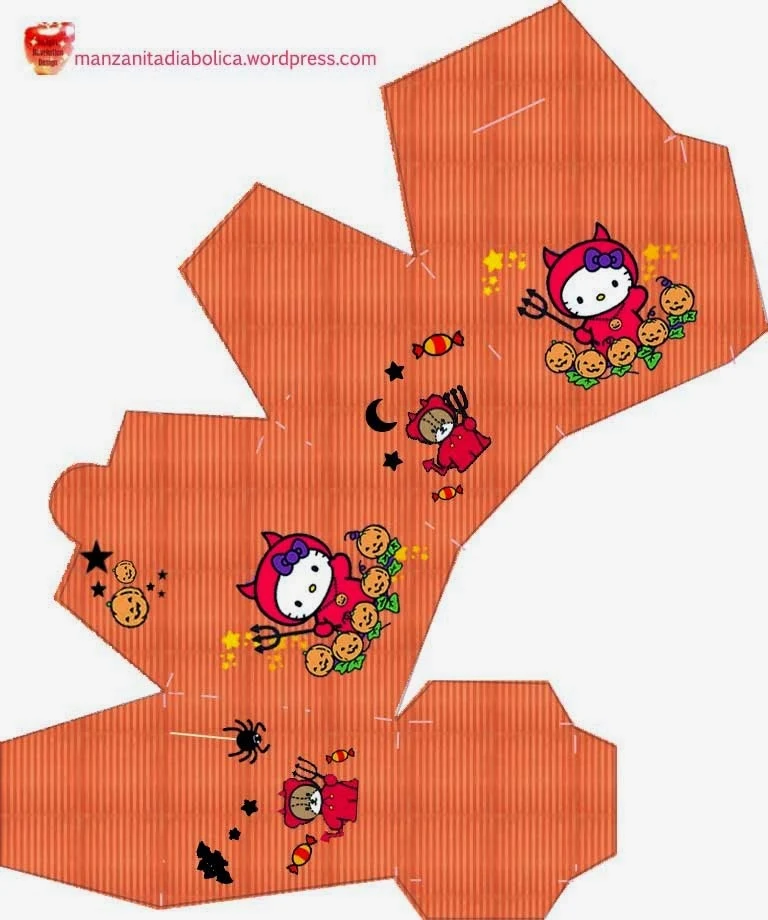 Precious Hello Kitty Halloween Free Printable Boxes. - Oh My Fiesta! in ...